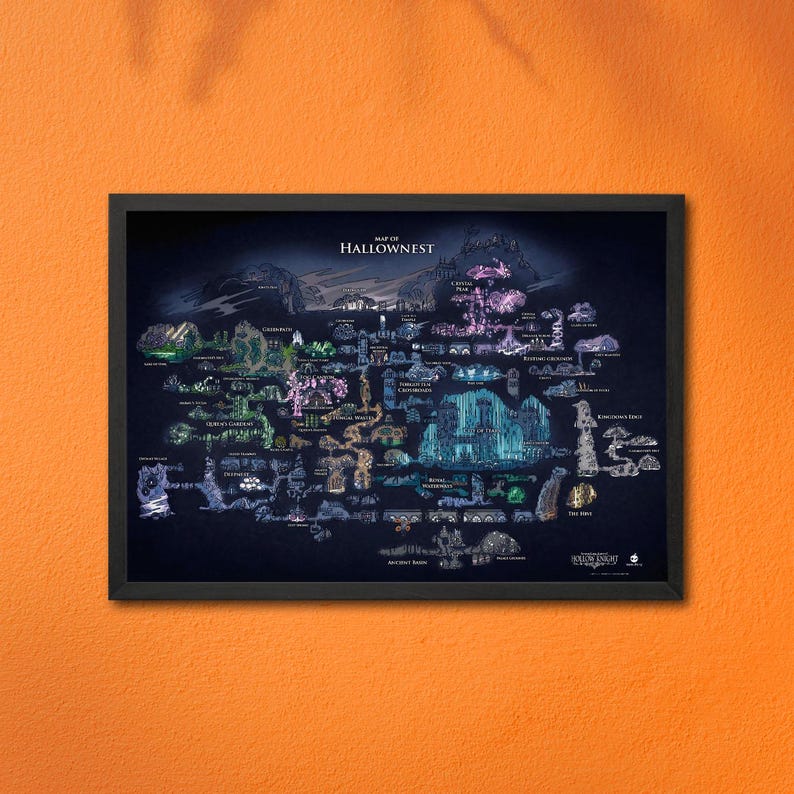 Hollow Knight Poster | Video Game Art Print | Gamer Room Decoration ...