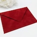 RED Velvet Envelopes, A7 Euro Flap Velvet Wedding Envelopes, 5.25 X 7. ...