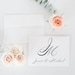 Monogram Thank You Cards, Personalized Wedding Stationery, Folded Note ...