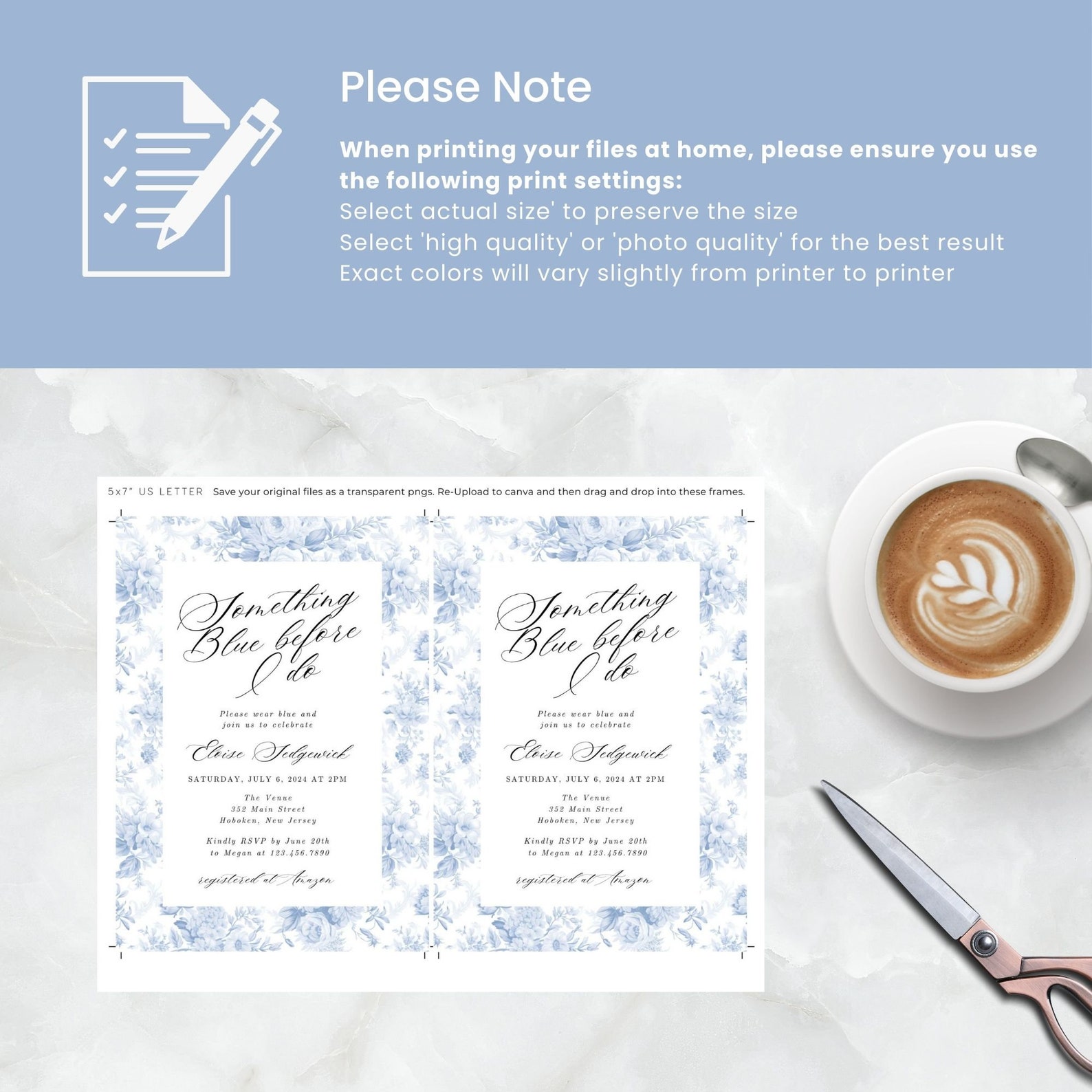 Something Blue Before I Do Editable Bridal Shower Invite Template ...