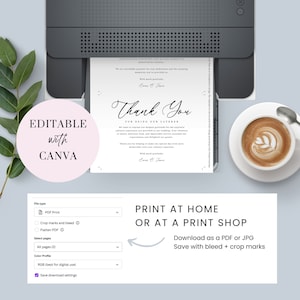 Editable Vendor Thank You Cards Template, Thank You Cards Wedding ...