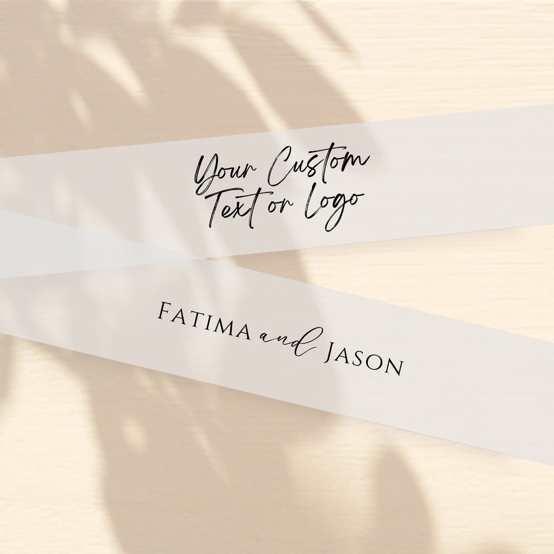 Custom Vellum Belly Bands, Personalized Belly Band for 5 X 7 ...