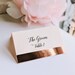 Copper Rose Gold Place Cards, Wedding Place Cards, Seating Card, Copper ...