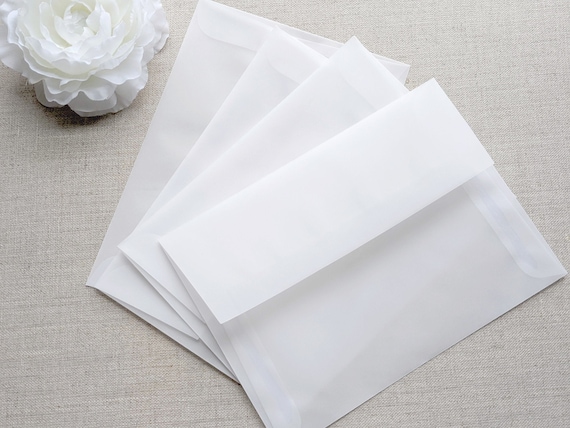 Clear Vellum Envelopes for 5 X 7 Invitations Transparent | Etsy
