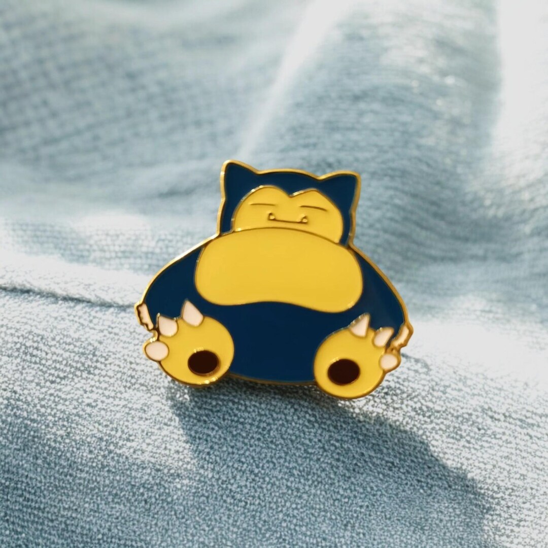 Snorlax Pokémon Enamel Lapel Pin – Cute & Collectible Snorlax Pin for ...