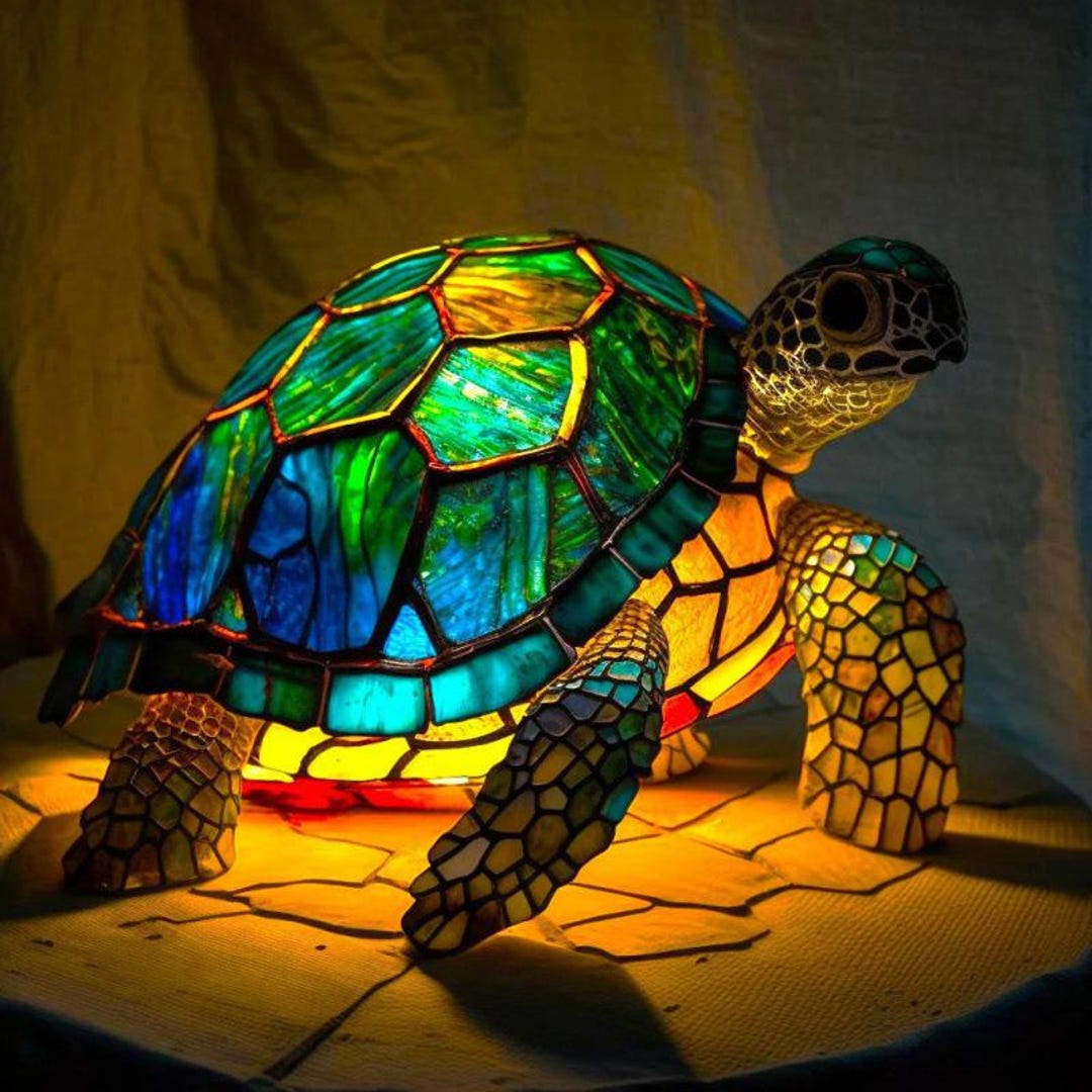 3D Animal Desk Lamp: Colorful Night Light, Resin Home Decor - Etsy
