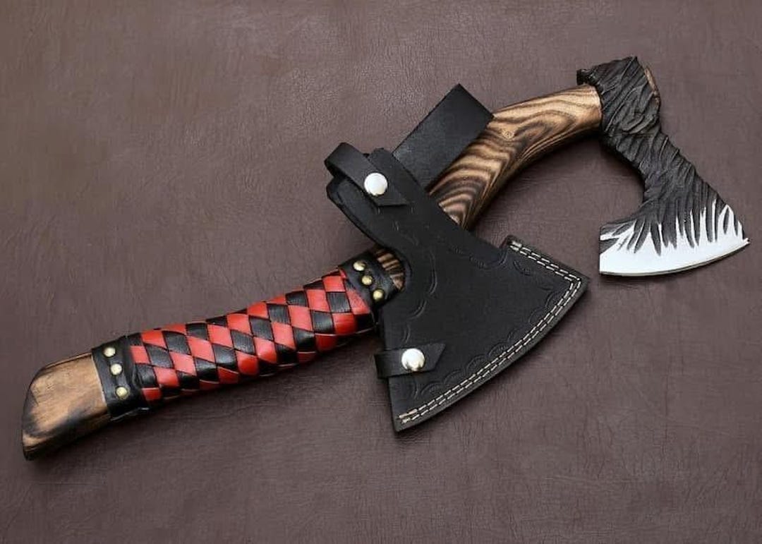 Hand Forged Viking Axe | Norse Battle Hatchet | Custom Engraved Axe ...