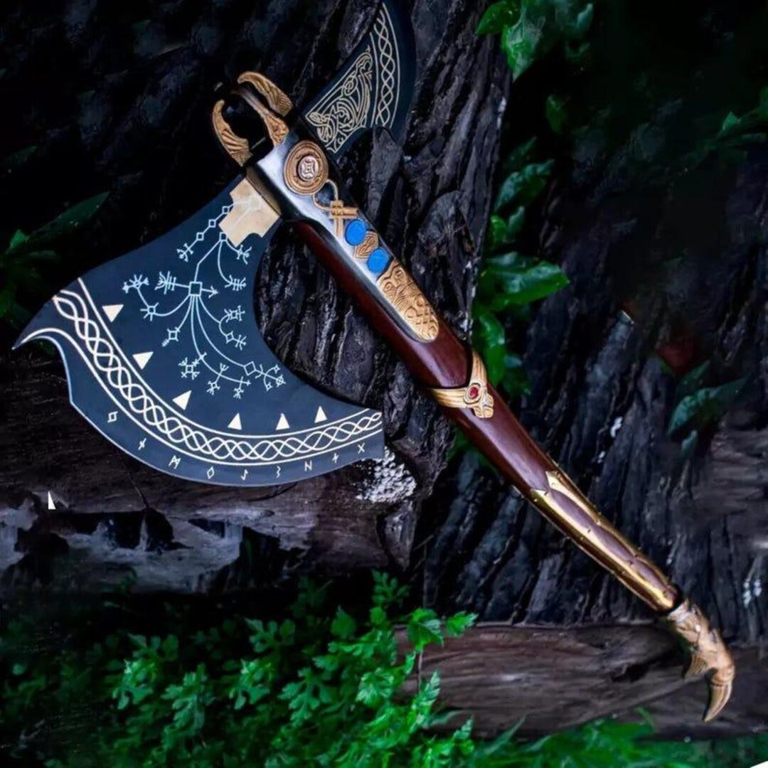 Leviathan Axe Replica | God of War Kratos Axe | Engraved Norse Viking ...