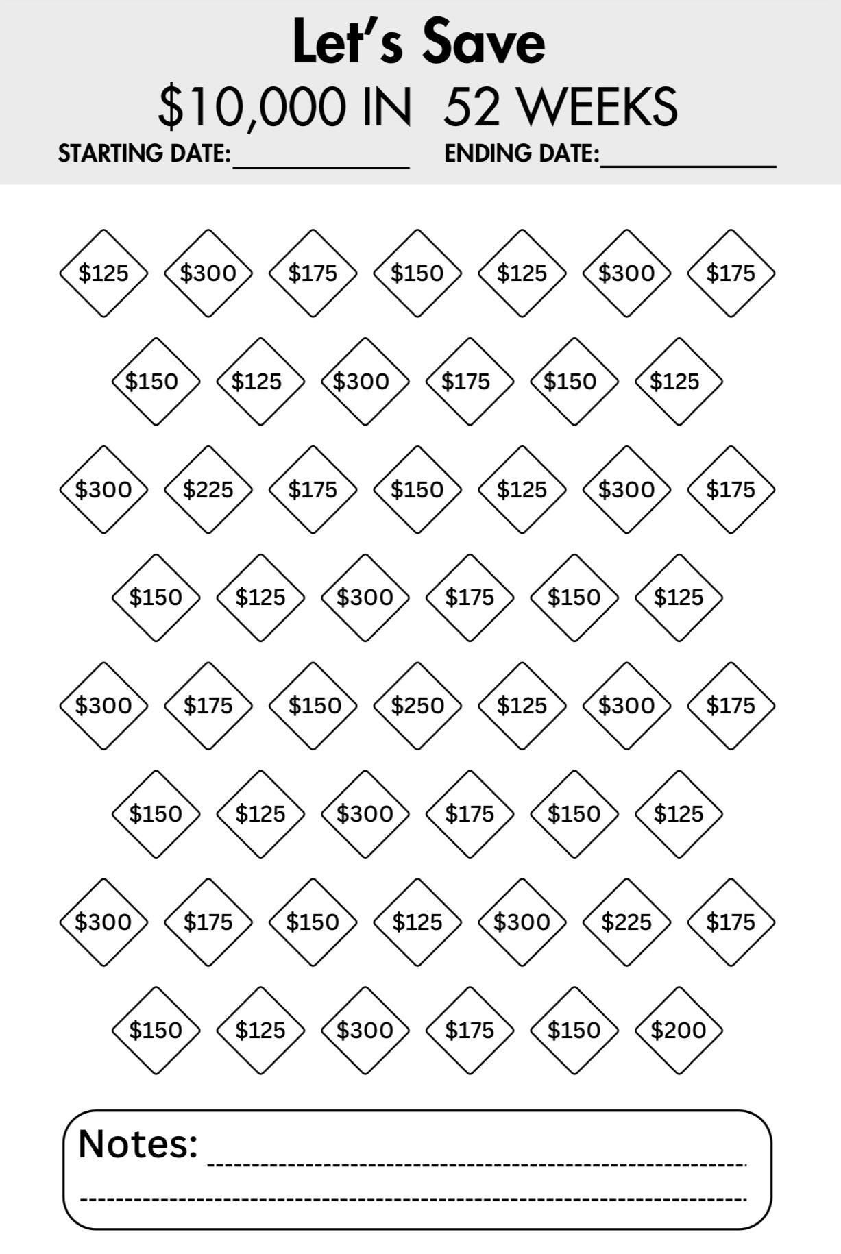 Digital Savings Challenge | Printable Budget Tracker | Money Saving ...