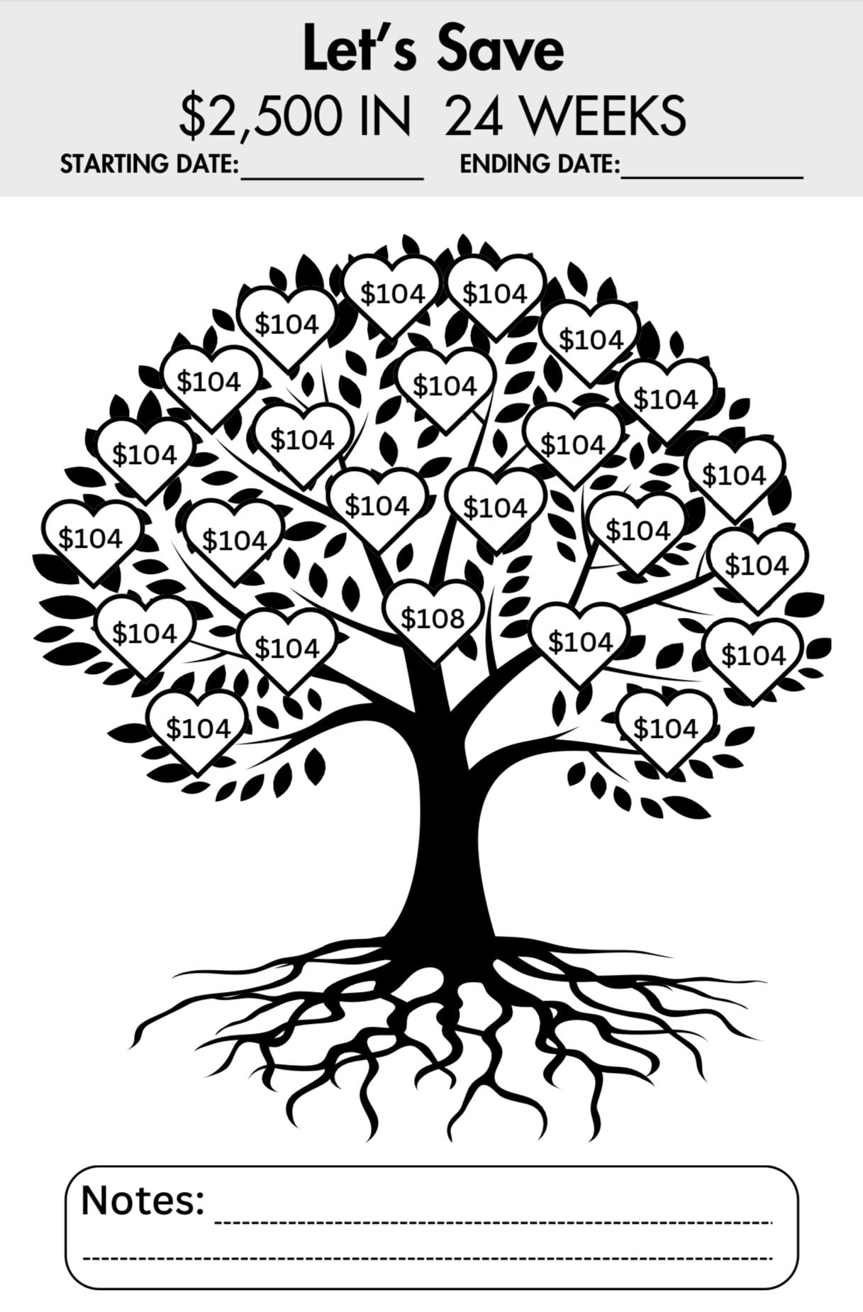 Digital Savings Challenge | Printable Budget Tracker | Money Saving ...