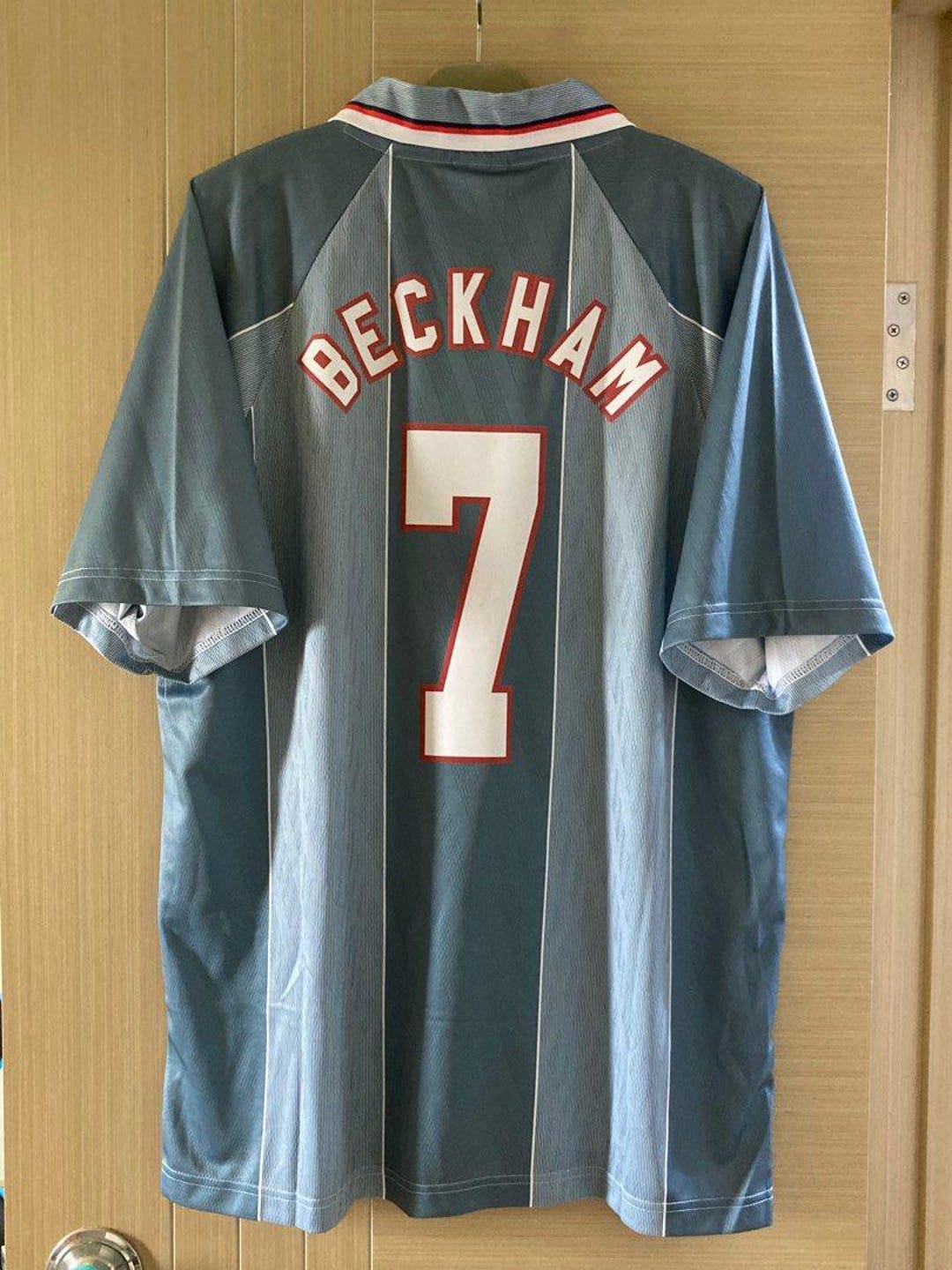 England 1996 Away Retro Football Jersey - Beckham #7 - Etsy