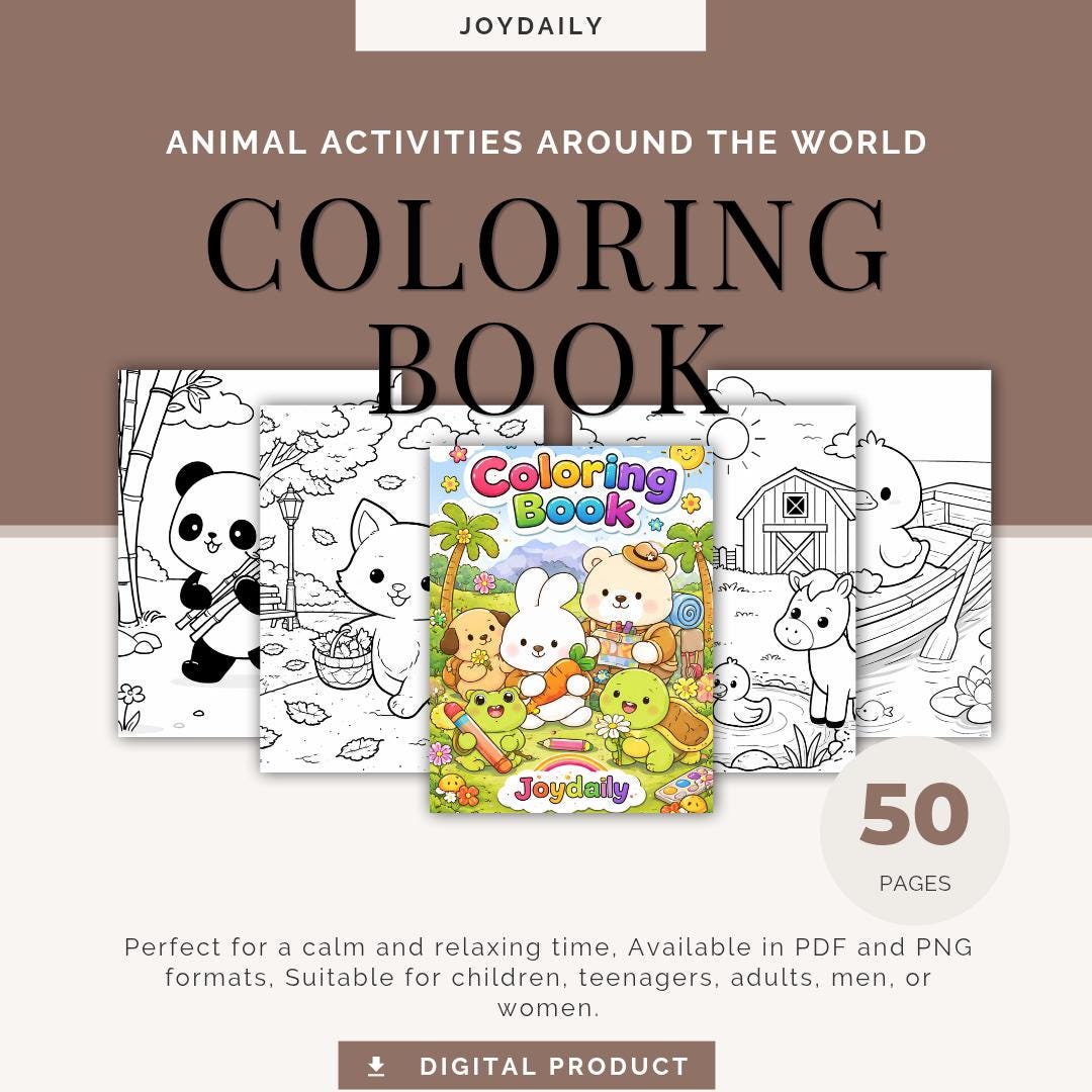 Animal Coloring Pages | Fun Activities | Animal Around the World ...