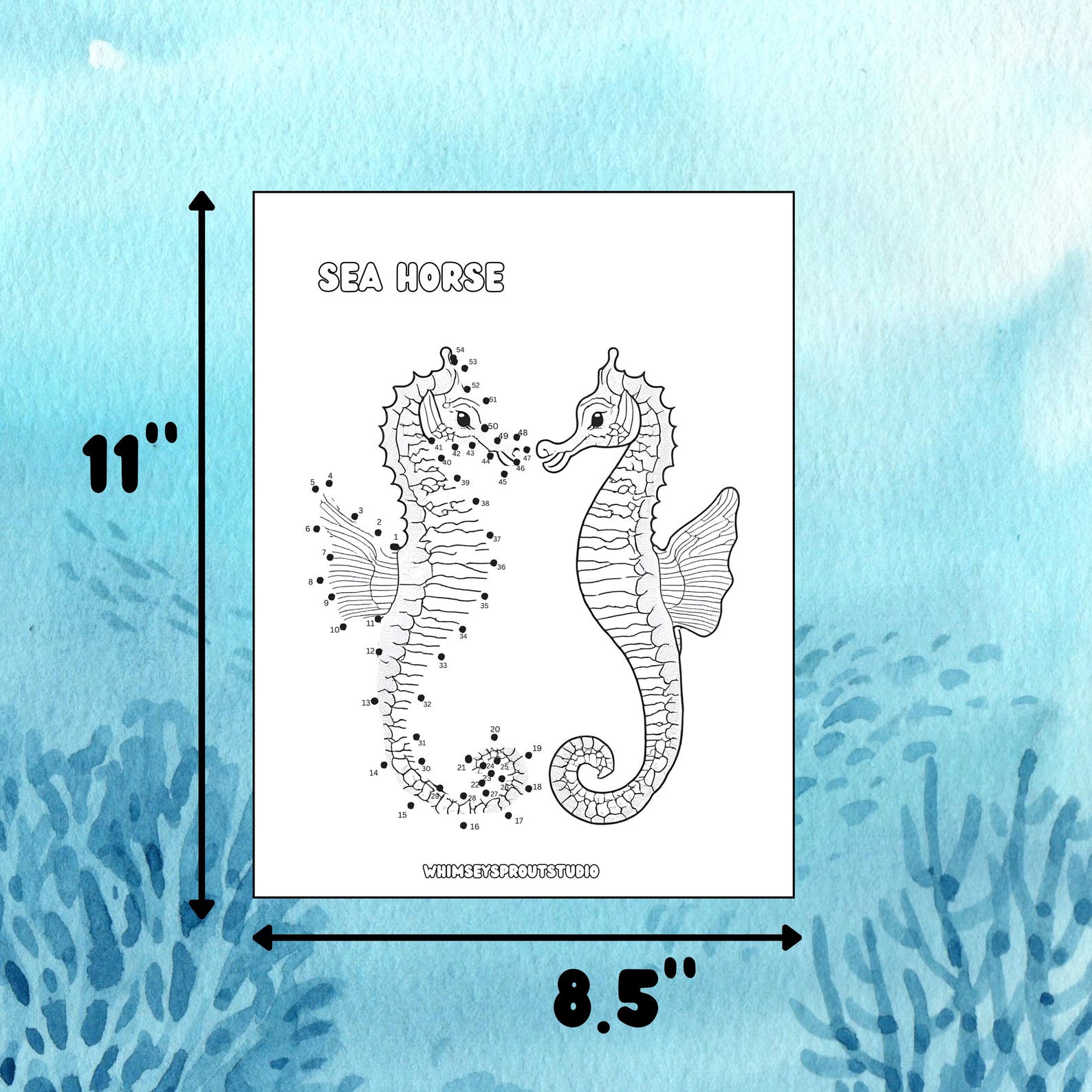 Ocean Dot to Dot & Coloring Pages for Kids (ages 4-8) | Fun Ocean ...