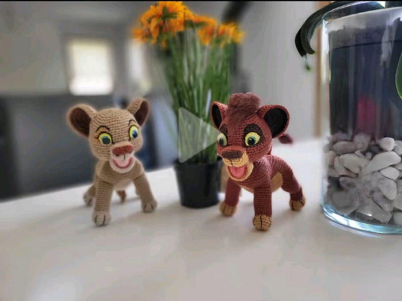 Simba,nala,kiara,kovu the Lion King Crochet Tutorial - Etsy