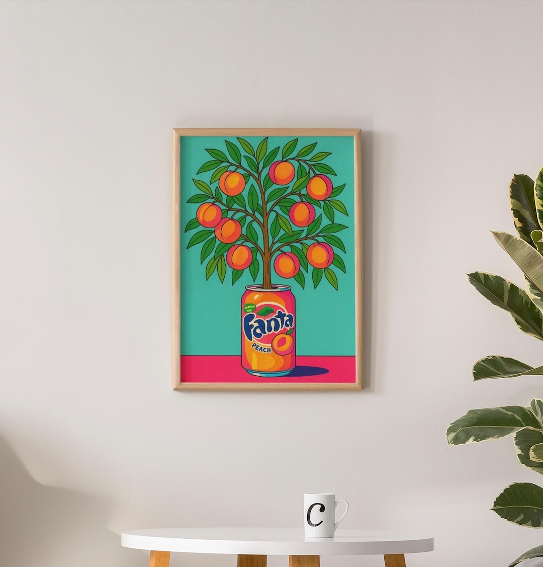 Fanta Pop Art Print – Retro Fruit Soda Wall Art for Kitchen or Bar ...