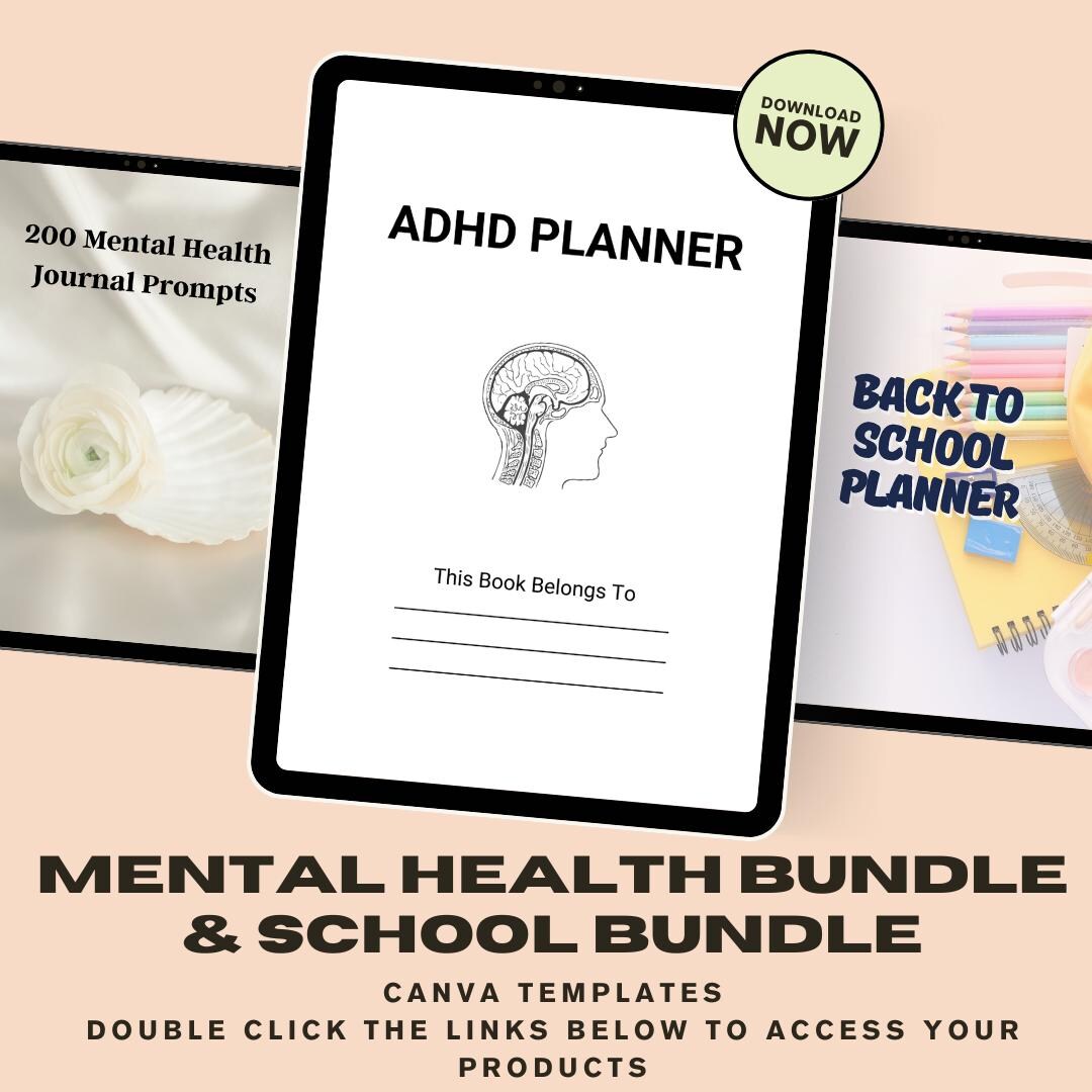 Mental Health Bundle & School Bundle - Etsy