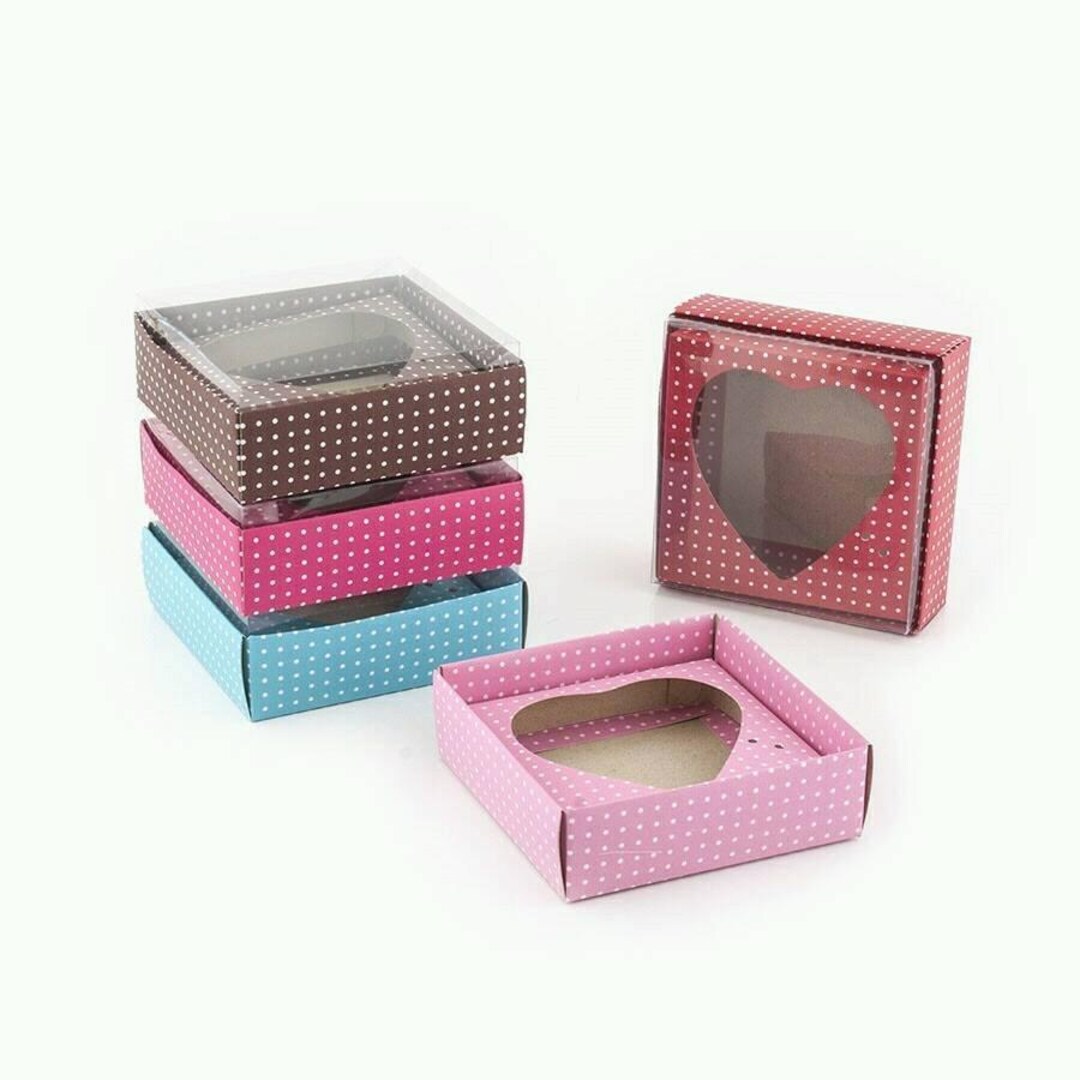 Digital File – Polka Dot Heart Window Box Template – Silhouette Studio ...