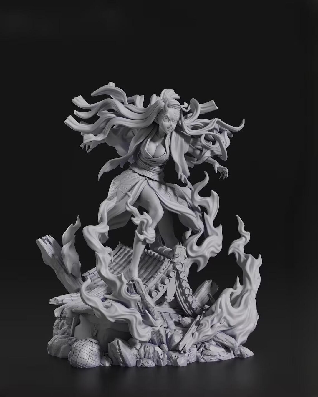 Demon Slayer Nezuko STL File for 3D Printing | High Quality 3D Model ...