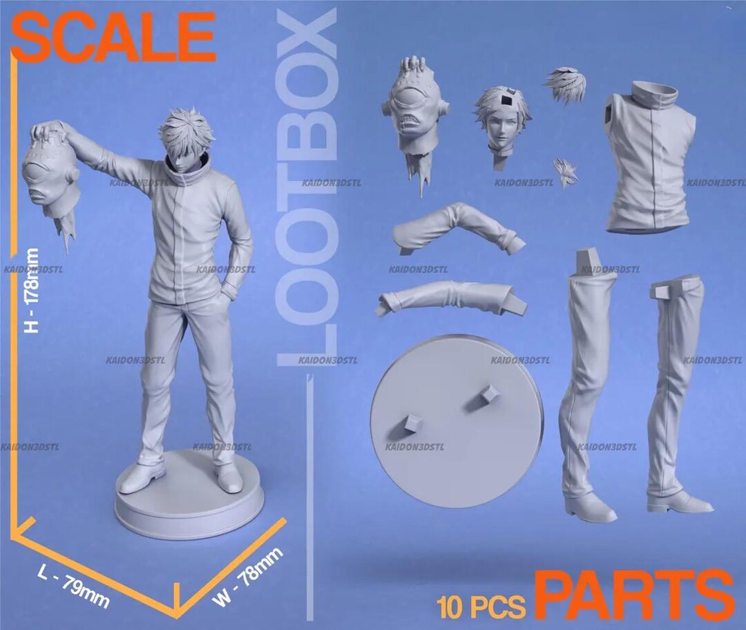 Satoru Gojo STL File | High Quality 3D Model for Anime & Manga Jujutsu ...