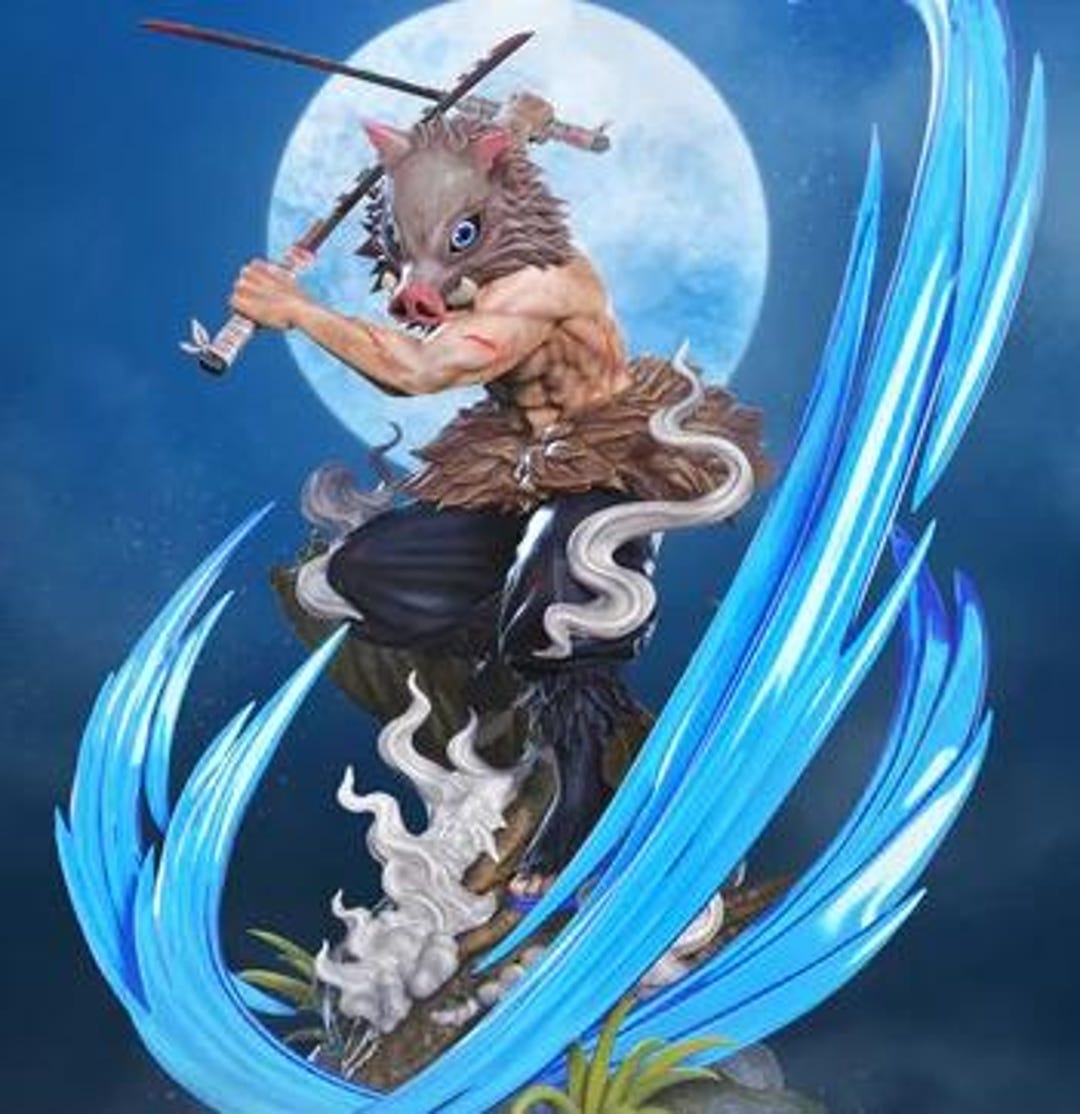 Demon Slayer Inosuke STL File for 3D Printing | High Quality 3D Model ...