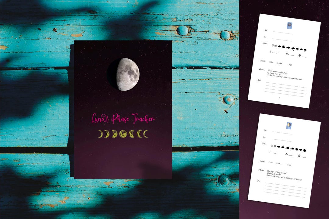 Lunar Phase Tracker – 10-page Moon Journal. Track All Phases and ...