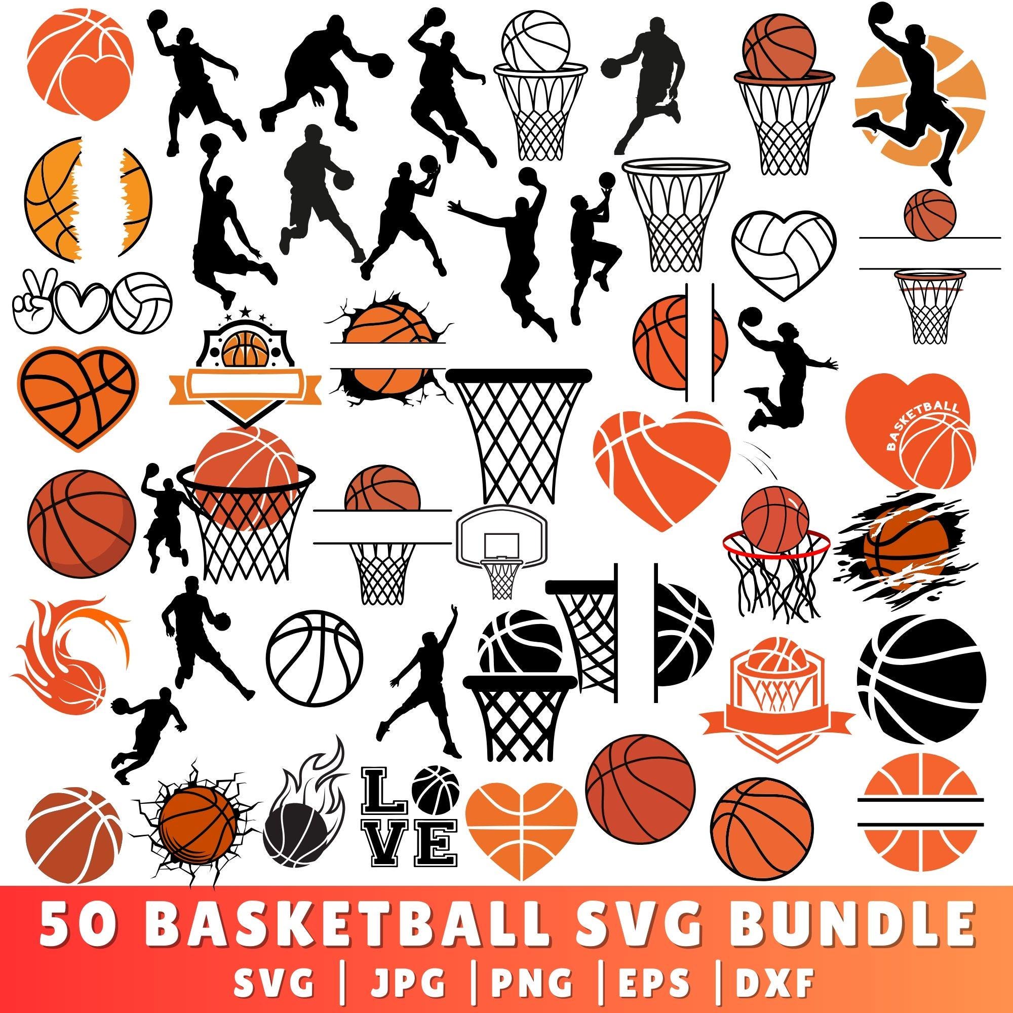 Basketball Bundle | Basketball SVG, Clip Art | Love Basketball SVG ...