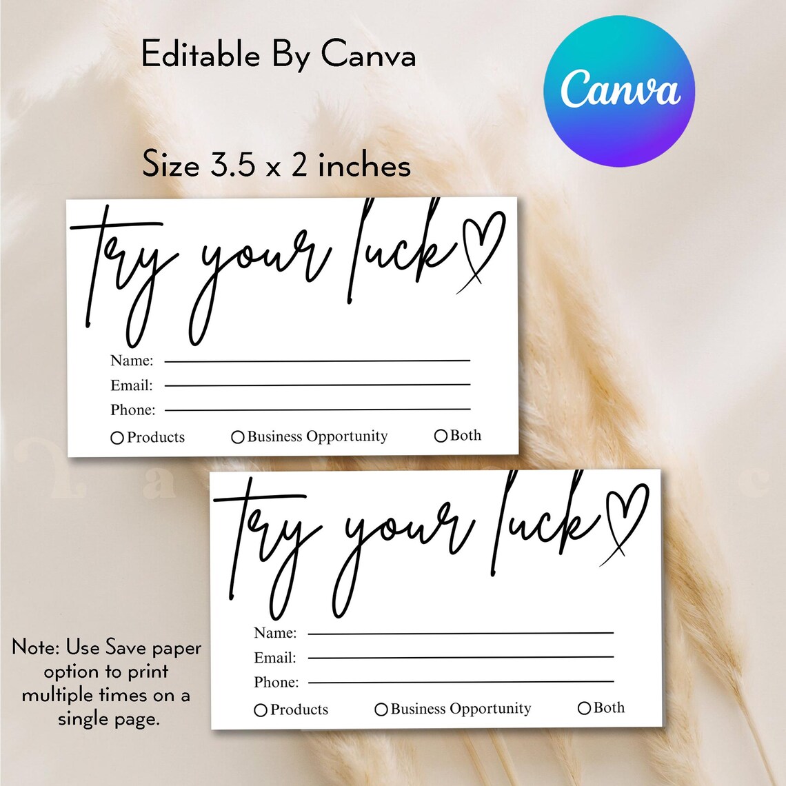 Editable Raffle Ticket Template | Custom DIY Event Ticket | Enter to ...