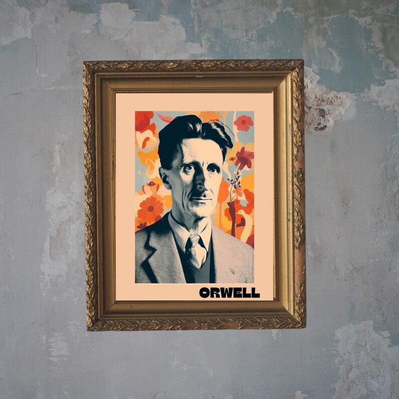 British Author Portraits: Colorful Realistic Art Print Set (digital ...