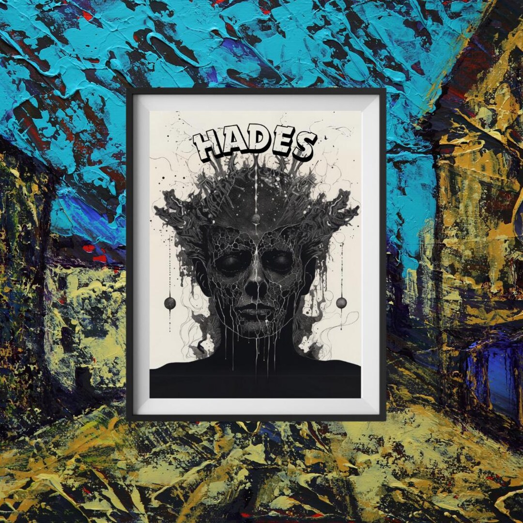Hades King of the Underworld, Hades Mythology Poster, Greek Art Poster ...