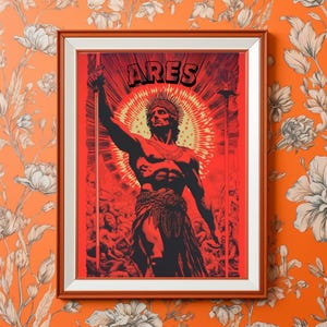 Greek Mythology Posters Set of 16, Ancient Greek Prints, Vibrant ...