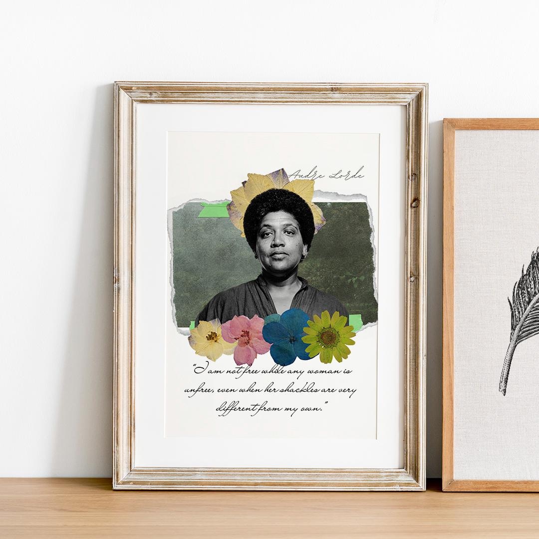Audre Lorde Quote Poster: Feminist Civil Rights Artwork (digital ...