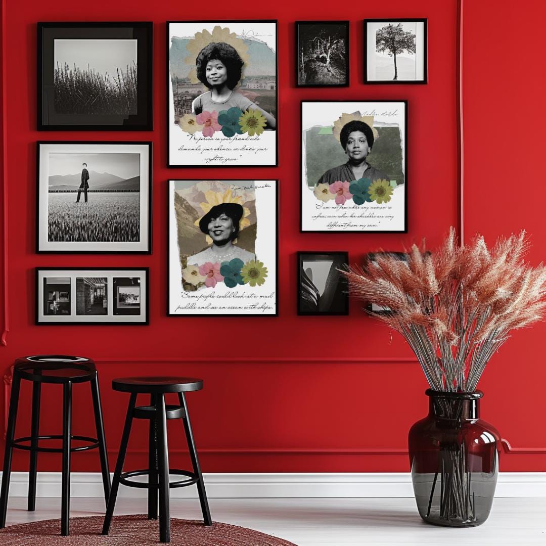 Literary Icons Poster Set - Walker, Lorde, Hurston | Digital Download ...