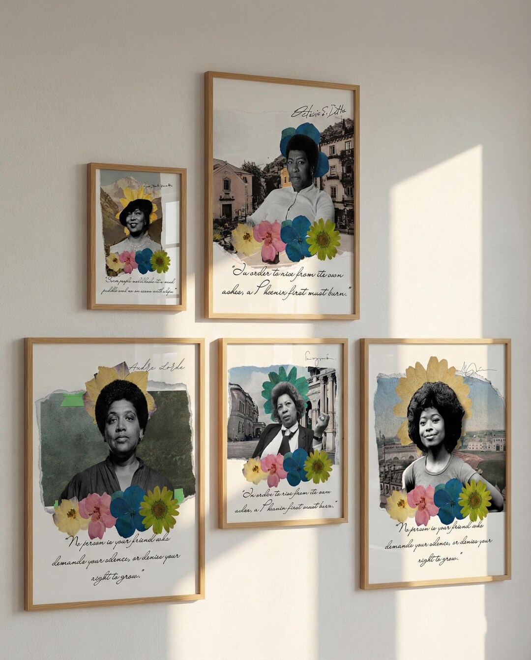 Black Women Authors Quote Poster Set – 5 Piece Digital Wall Art ...