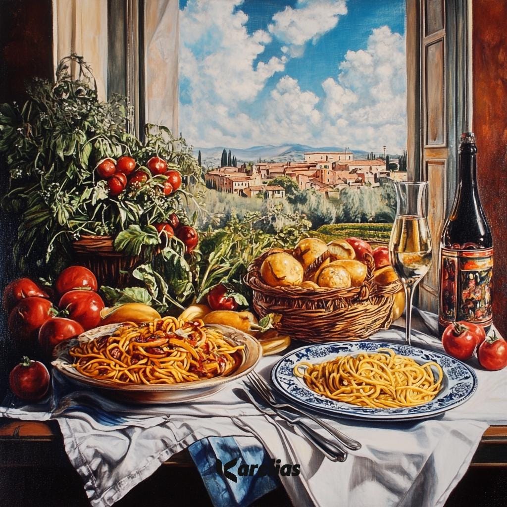 Italian Foods Poster Set: Traditional Cuisine Art Prints (digital ...