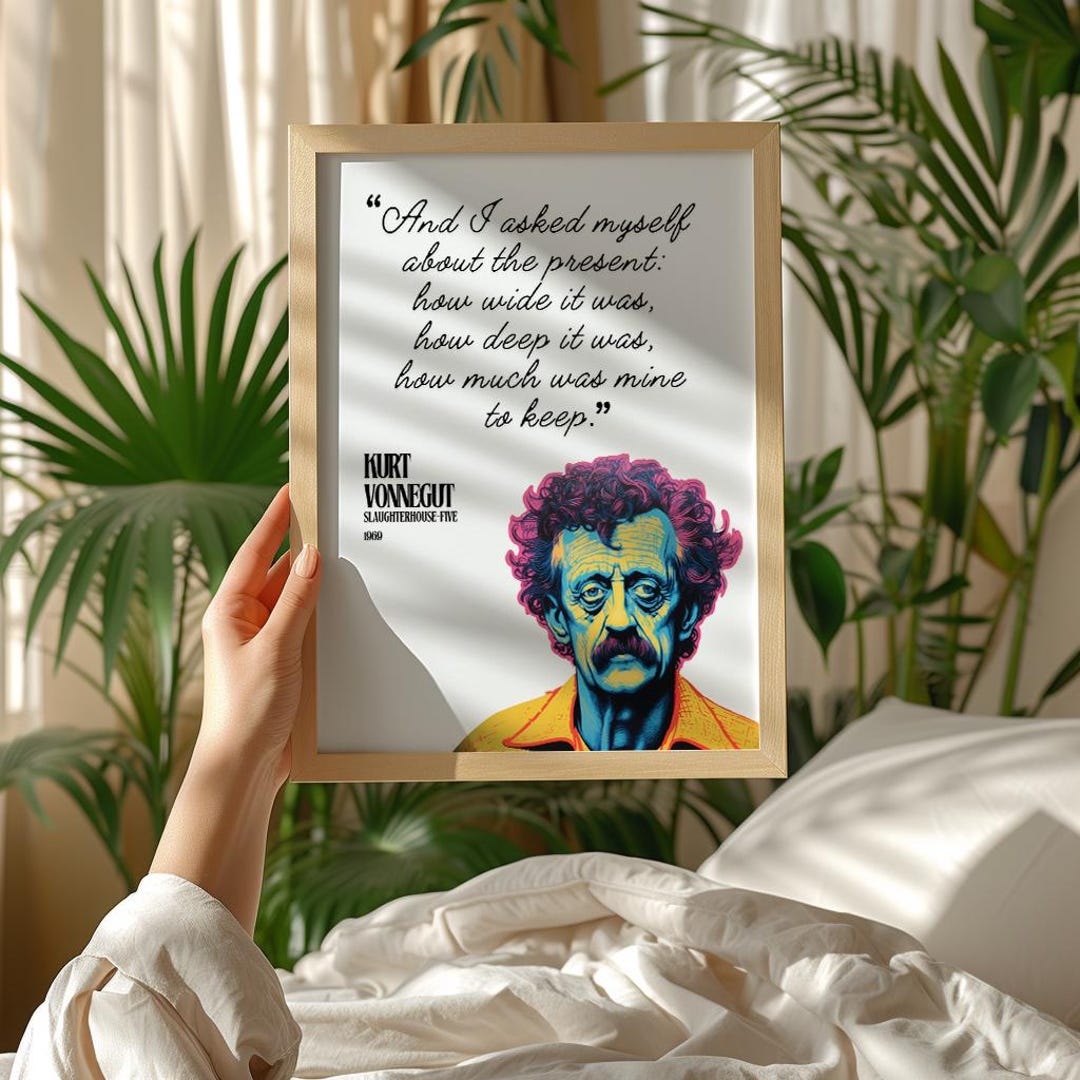 Vonnegut Pop Art Poster: Slaughterhouse-five Quote (digital Download ...