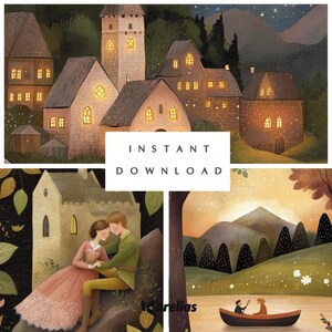 Magical Storybook Poster Collection, Printable Story for Kids, Playroom ...