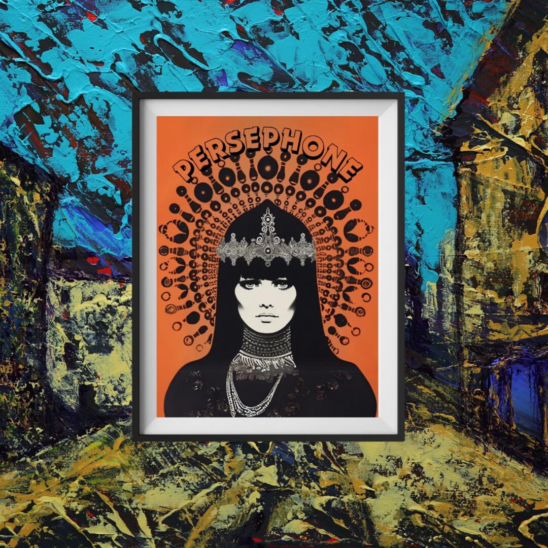 Persephone Queen of the Underworld Poster, Greek Gods Wall Art ...