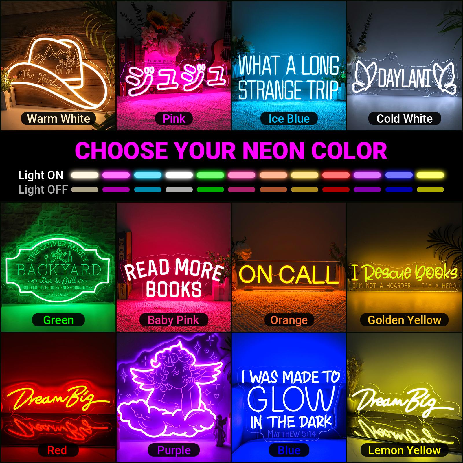 Custom Dorm Name Neon Sign,neon Sign Bedroom,led Name Sign,personalized ...