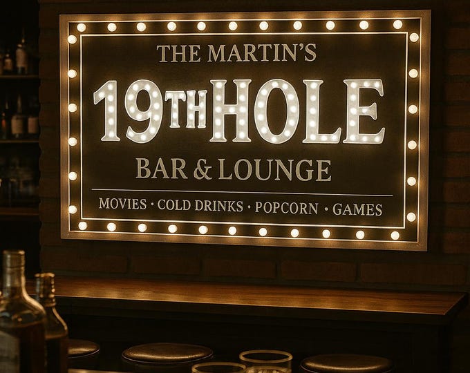 Custom LED Neon Basement Bar Sign: Personalized Man Cave Decor - Etsy ...