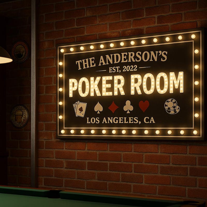 Poker Room Decor - Etsy