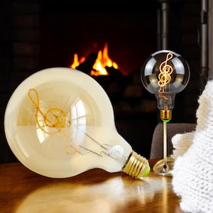 G125 LED Letter Bulb – 220V 4W Dimmable Warm Light, E27 Base, 2200K ...