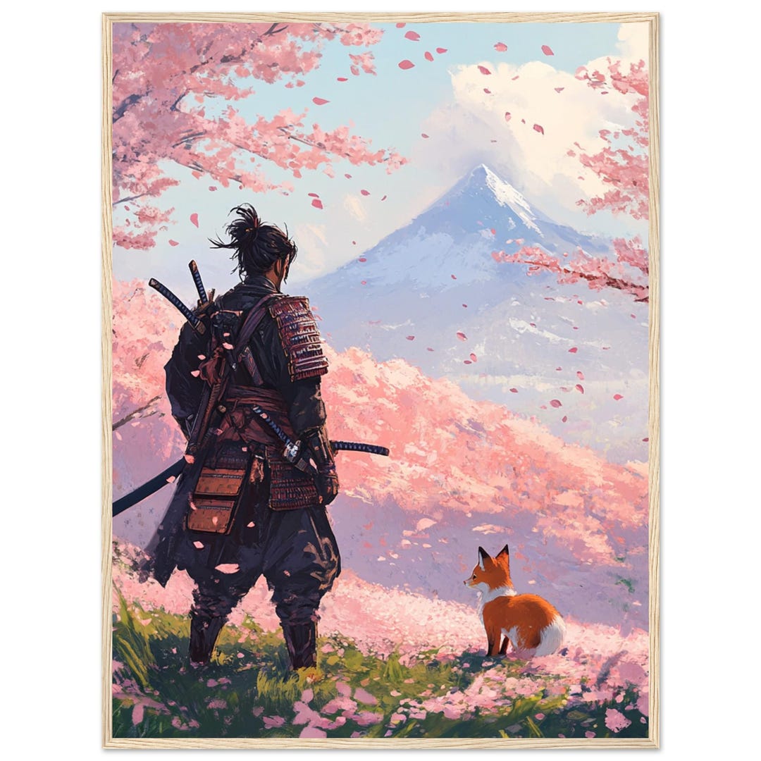 Japanese Wall Art Inspired by the Ghost of Tsushima - Wandering Ronin ...