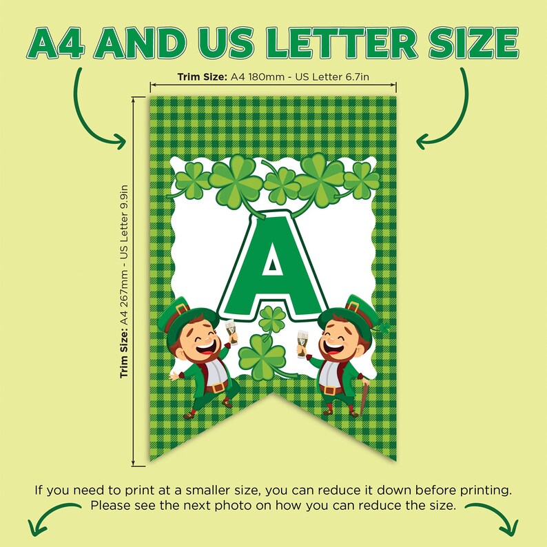 St. Patrick's Day Bunting - Printable Banner Flags, Instant Digital ...