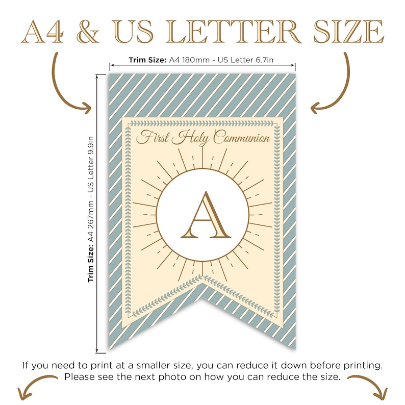 1st Holy Communion Bunting Printable Holy Communion Banner Flags ...