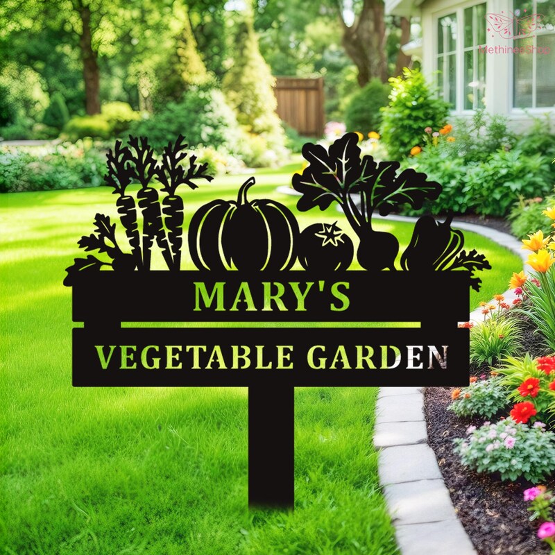 Vegetable Garden Signs Stakes - Etsy UK