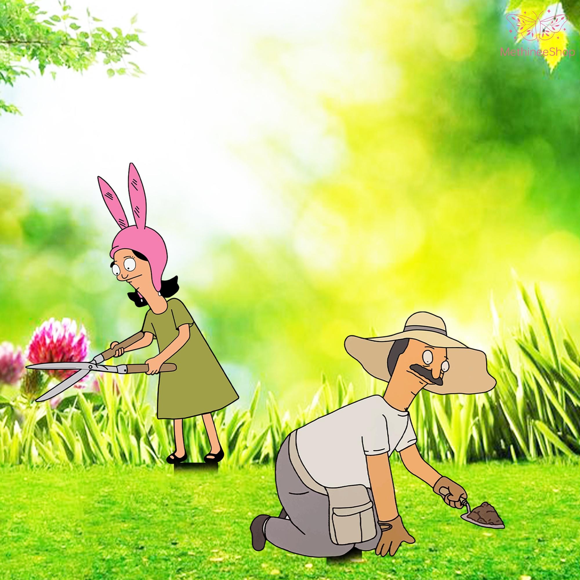Bob's Burgers Garden Metal Stake,characters Garden Decor,gift for ...