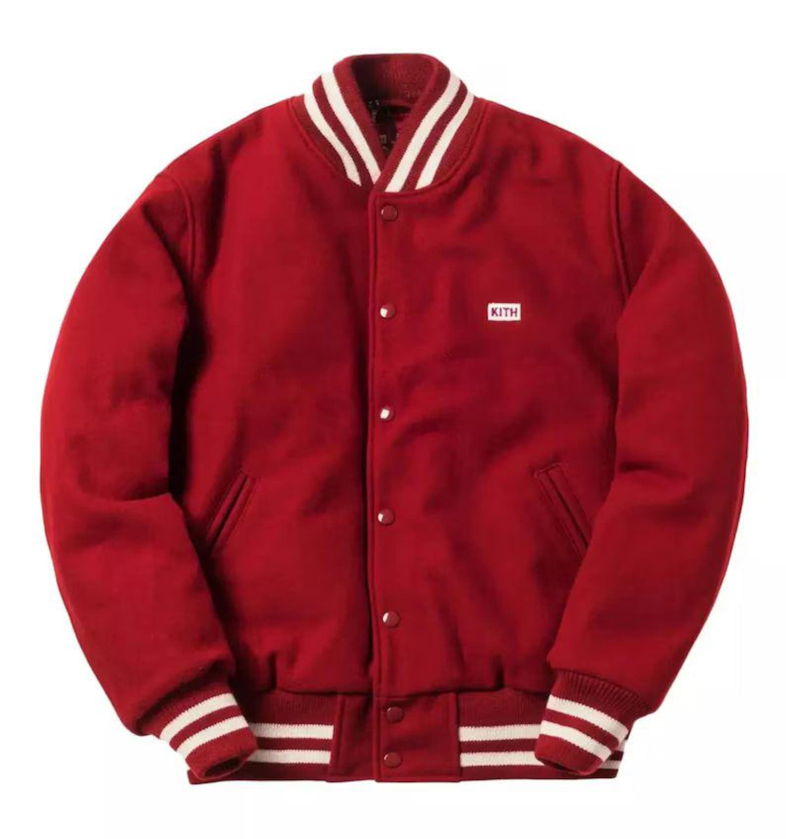Handmade Coca-cola All Red Wool Bomber Vintage Streetwear Fashion Men's ...