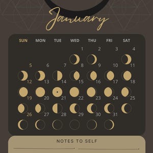 2025 Moon Calendar | Printable Lunar Planner PDF | Spiritual Calendar ...