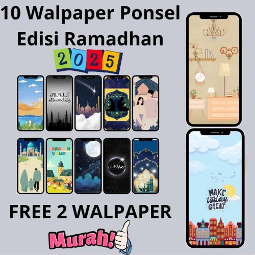 Set of 10 Wallpapers Phone Ramadhan Edition 2025 ( 10 Walpaper Free 2 ...