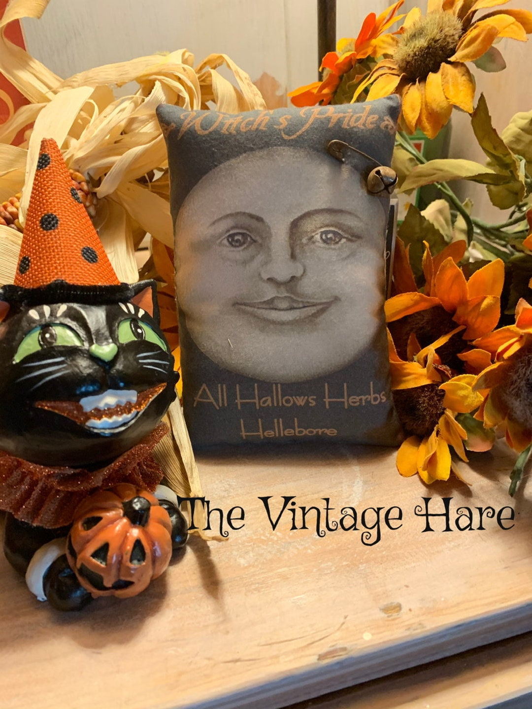 New~~ Primitive Vintage Witches Pride Hallows Eve Advertising Art Print ...